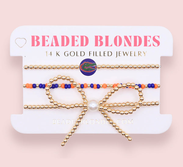 Florida Gators Logo Bow Stack Of 3 – Southern Sisters Boutique & Embroidery
